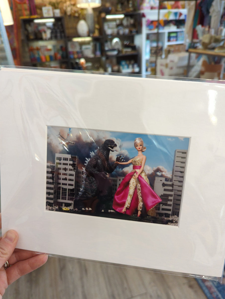 Godzilla vs. Barbie Print – Curiosity